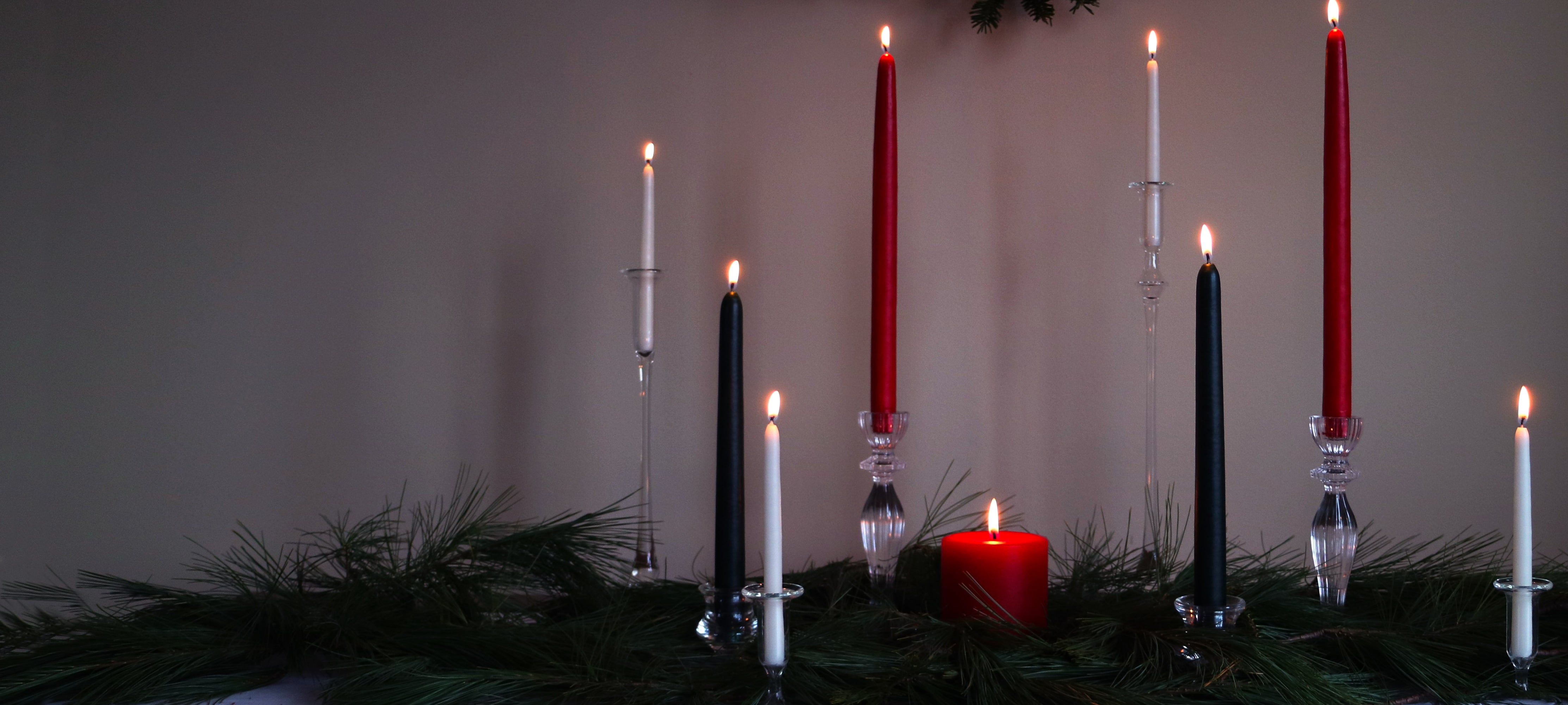 Hand Dipped Taper Candles, Beeswax Candles - Mole Hollow Candles