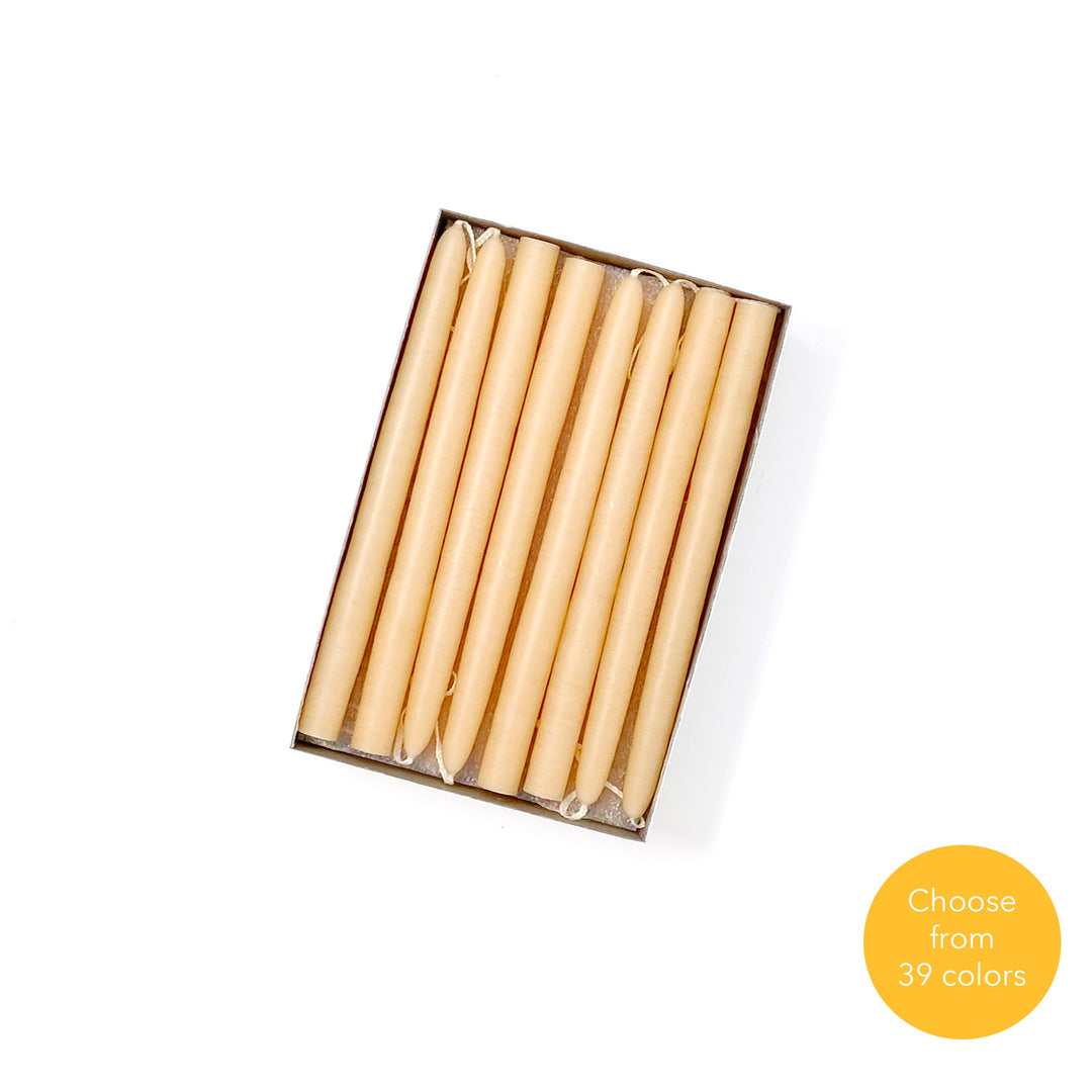 Tiny Taper Candles - Thin Taper Candles - Mole Hollow Candles