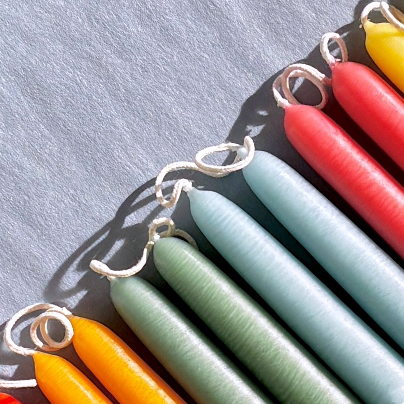 Hand Dipped Taper Candles, Beeswax Candles - Mole Hollow Candles