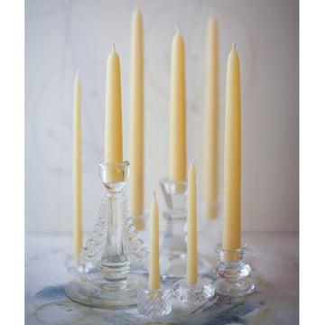 6 Inch Beeswax Taper Candles - Beeswax Candles - Mole Hollow Candles