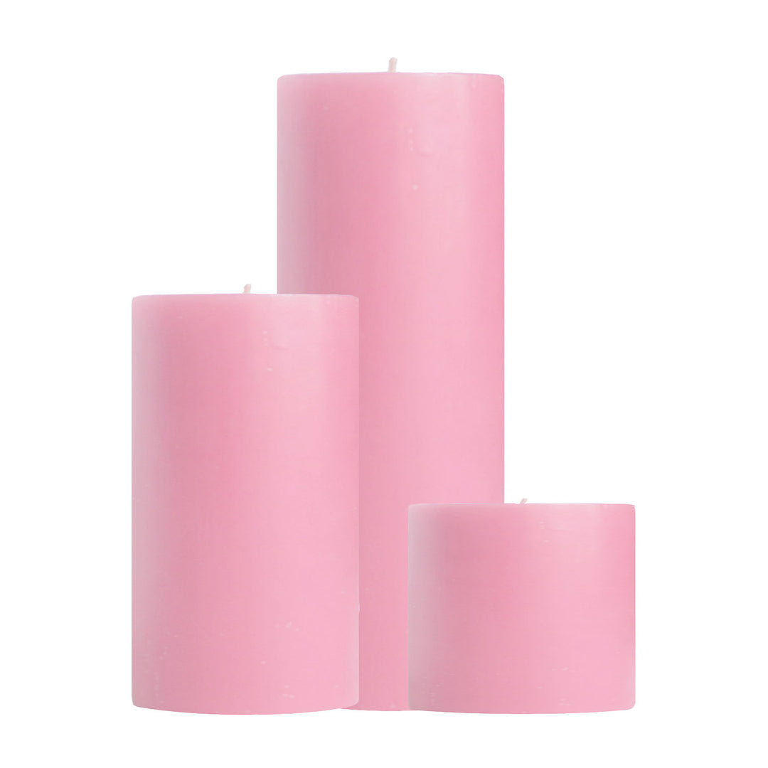 Unscented Pillar Candles + Pillar Candles Scented - Mole Hollow Candles