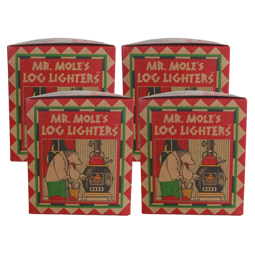 Log Lighters – Fireplace Fire Starters - Mole Hollow Candles