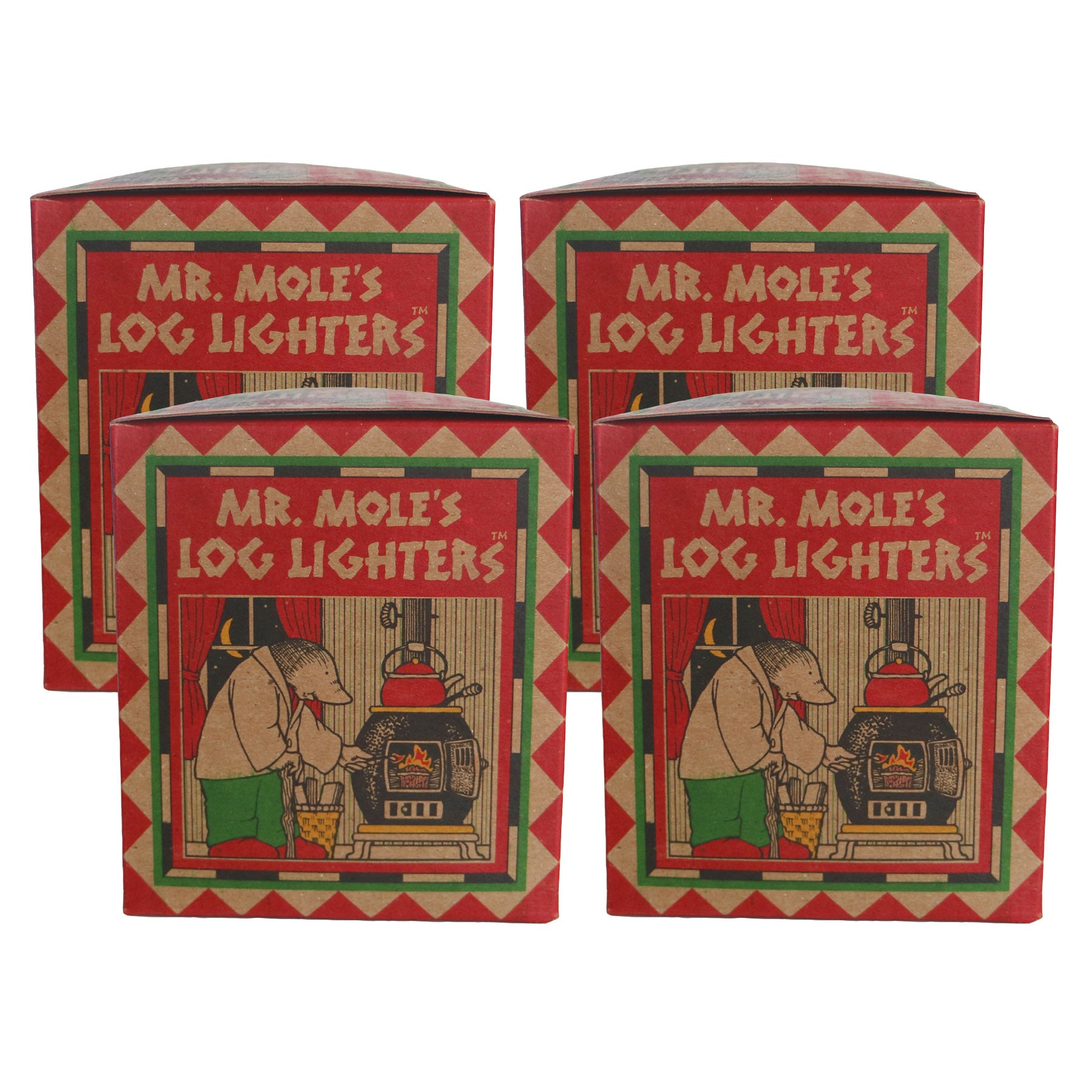 Log Lighters – Fireplace Fire Starters - Mole Hollow Candles